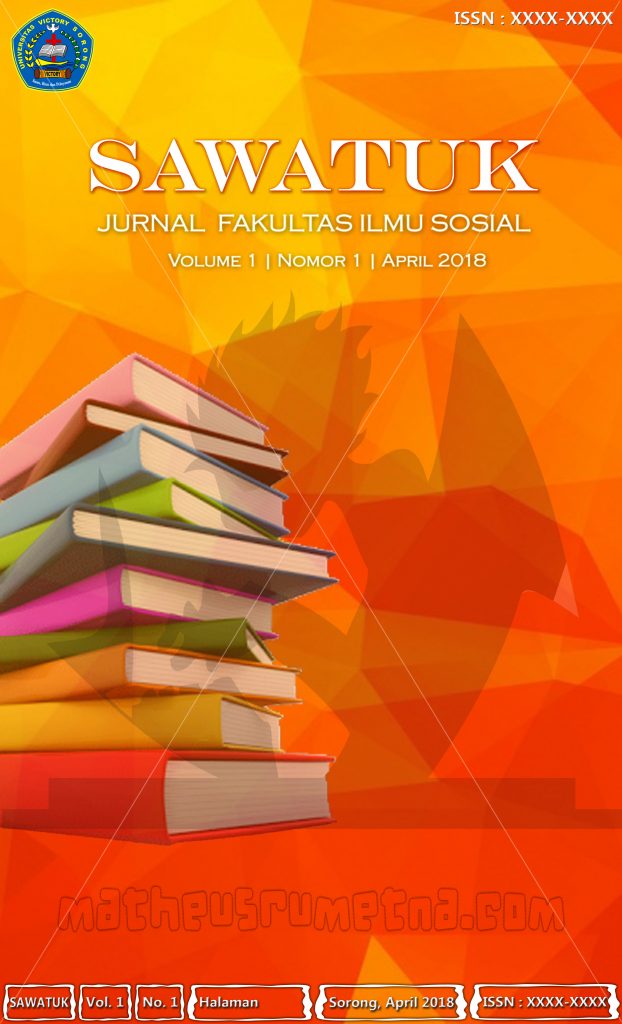 desain cover Jurnal Sawatuk Unvic Sorong ukuran A4 | matheusrumetna.com